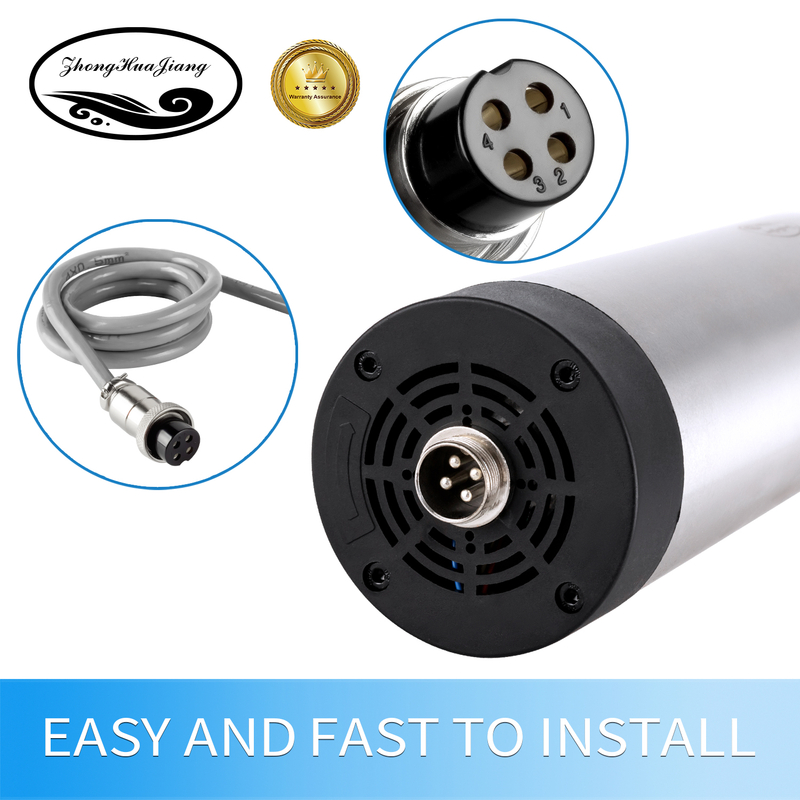 1.5KW Air Cooled Spindle CNC Spindle Motor - Zhong Hua Jiang